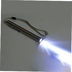 ULTECHNOVO LED Pen Light Pocket Flashlight LED Flashlight Handheld Flashlight Hiking Flashlight Camping Flashlight USB Charging Flashlight Penlights for Nurses Medical Pen Light Silver