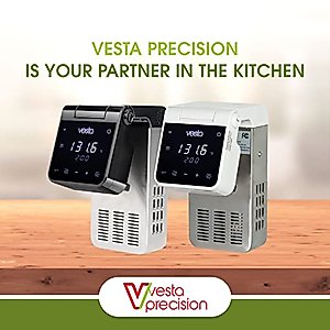Imersa Elite Sous Vide Cooker with Unique Folding Design | Powerful Pump Immersion Circulator | App Enabled with Big Display | by Vesta Precision