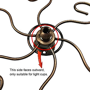 Stemware Racks,Wine glass rack, upside down red wine glass rack, hanging goblet rack, iron wine glass rack, rotating wine glass rack, which can hang 6 wine glasses (six cups)