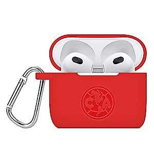 Club America Engraved Silicone Case Cover Compatible with Apple AirPods Generation 3 (Red)
