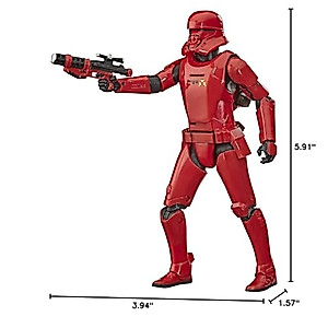 STAR WARS The Black Series Sith Jet Trooper Toy 6-inch Scale The Rise of Skywalker Collectible Action Figure, Kids Ages 4 and Up, Red