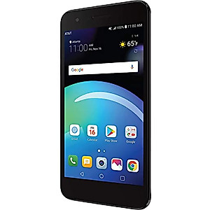 LG Phoenix 4 Smartphone, 4G LTE, Android 7.1 OS, 16GB, Black for AT&T Prepaid