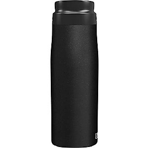 CamelBak Forge Flow Coffee & Travel Mug, Insulated Stainless Steel - Non-Slip Silicon Base - Easy One-Handed Operation - 20oz, Black