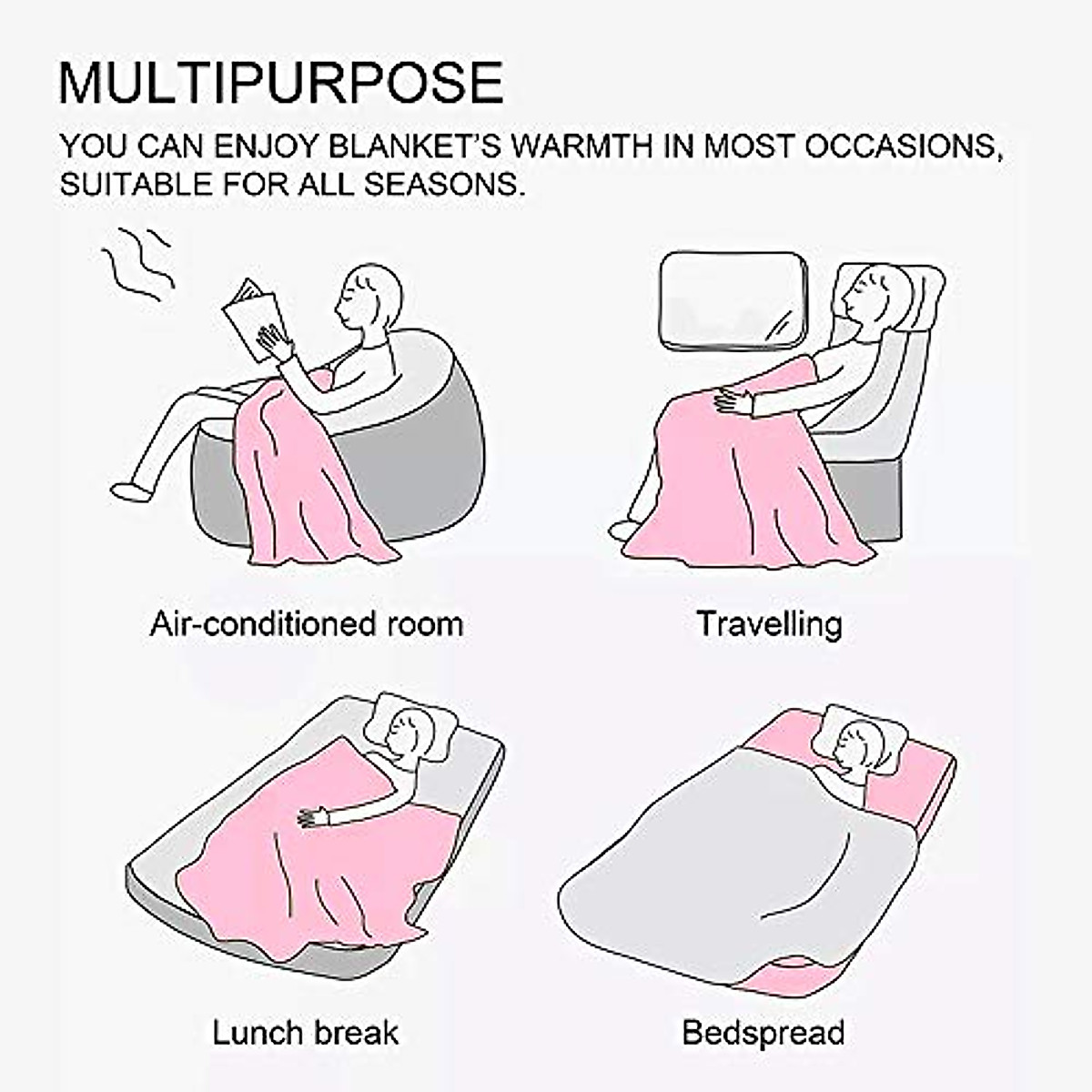 Miblor Bright Colored Farm Roosters and Grey Flowers Blanket Super Soft Warm 60x80 Inch Plush Fleece Throw Blanket for Sofa Bed Travelling Camping Gift Idea