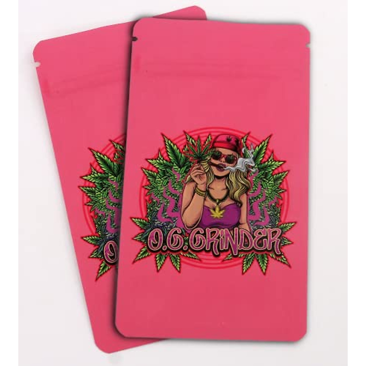 O.G. Grinder for Herbs & Spices, 2.5 inch Herb Grinder Pink Grinder