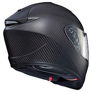 ScorpionEXO ST1400 Carbon Fiber Full Face Sport Touring Street Motorcycle Helmet - Bluetooth Ready Speaker Pockets DOT ECE Solid (Matte Black - Large)