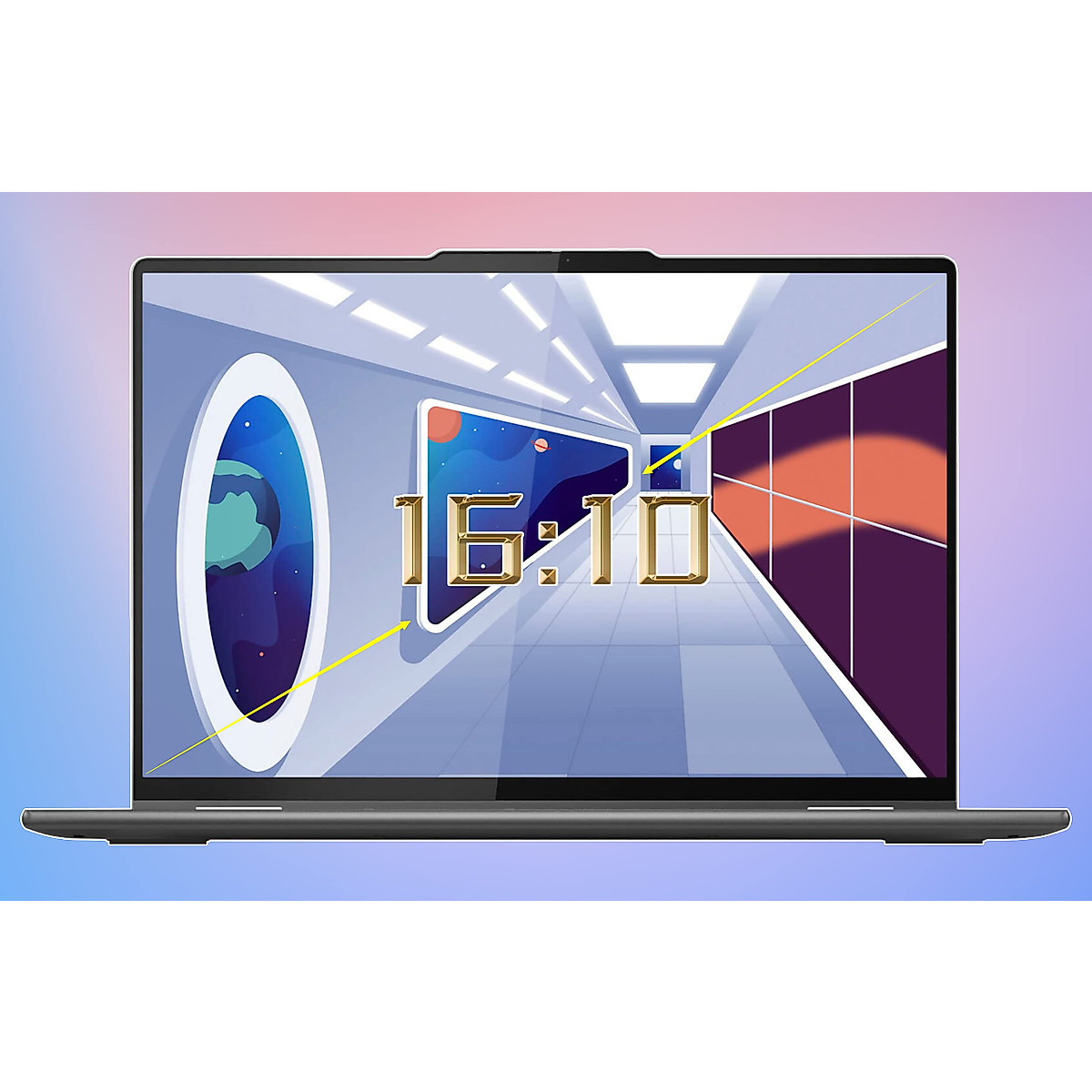 LENOVO Yoga 7I 16" 2-in-1 WUXGA 16:10 Touchscreen Laptop, Intel Core I5-1335U, Fingerprint Reader, Backlit KB, 2xThunderbolt, Wi-Fi 6E, Storm Grey, Win 11 W/Stylus Pen (8GB RAM | 512GB PCIe SSD)