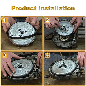 4 Pack 650721-00 Bandsaw Rubber Tires Replacement for Dewalt Band Saw Tires and Milwaukee Bandsaw Pulley Tires DWM120 A02807 DCS374 DW328K D28770 D28770K 514002079 6230 6232-20