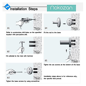 Nokozan Luxury Crystal Series Brass Coat Hooks Wall Mounted Bathroom Towel Hook, Oil-rubbed Bronze