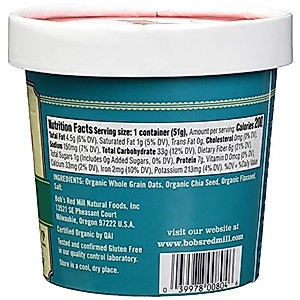 Bobs Red Mill Organic Classic Oatmeal, 1.8 OZ
