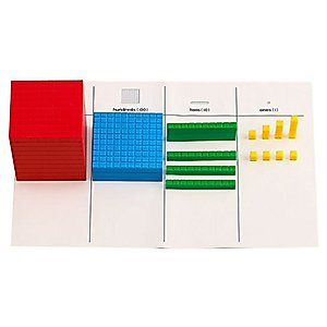 Didax Educational Resources 211445 Interlocking Base Ten Blocks, Multicolor
