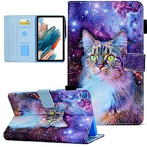 KEROM Case for Galaxy Tab A8 10.5 inch, PU Leather Folio Stand Cover Case for Samsung Galaxy Tab A8 10.5 inch 2022 SM-X200 X205 X207, Multi-Angle Viewing, Auto Wake/Sleep - Elephant
