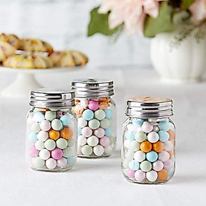 Kate Aspen Glass Set, Favors, Party Decor, Arts and Crafts, Set of 12 Mini Mason Jars, 12 Count