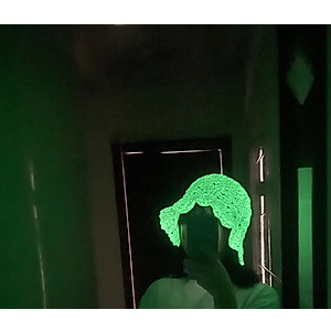 Moon Waves Glow in The Dark Yarn for Crochet Fluorescent Luminous Scrubby Thread Knitting Shining Glowing Yarn for Crocheting Weaving (Grey)