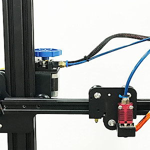Creality Capricorn Bowden PTFE Tubing 1M XS Series 1.75MM Filament with Pneumatic Fittings &2 Blue Collet Clips &Nozzles&Tube Cutter for Ender 3 V2/ Ender 3/ Ender 3 Pro/Ender 5/ CR-10/10S 3D Printer