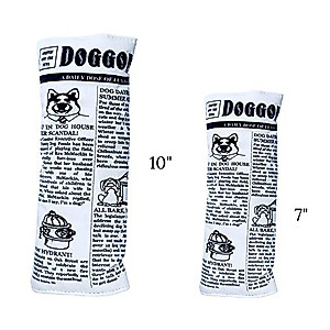 Pet Qwerks Plush Interactive Dog Toys - Newspaper Squeaker Toy - 10 in,Large breeds