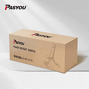 PASYOU Adjustable Weight Bench Press (9x4x3 Positions), Foldable Workout Bench, 700 Pounds Load Flat Incline Decline Strength Training Benches, Sit Up Exercise Equipment