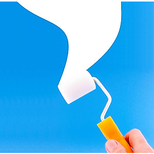 Paint Roller, Sponge Paint Brushes, High-Density Foam Refill 2", Small Finest Finish Paint Roller Kit for Chalk Painting DIY Stenciling, Furniture, Arts Craft