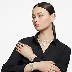 Swarovski Angelic Tennis Bracelet with White Crystals on a Rhodium Plated Setting