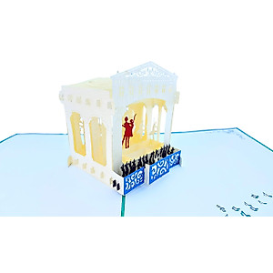 iGifts And Cards Elegant Nutcracker 3D Pop Up Greeting Card - Ballet, Beautiful, Inspirational, Music, Teamwork, Merry Christmas, Season's Greetings, Thank You, All Occasion, Holiday Tradition