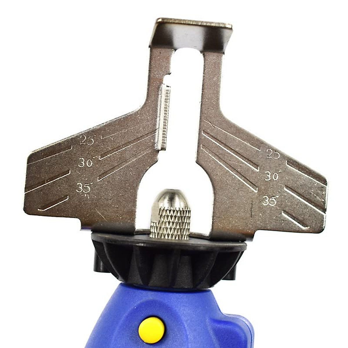 Wal front Chainsaw Chain Grinder, 12V 25000(RPM) Electric Handheld Chainsaw Sharpener Mini Chain Saw Grinder for Garden Outdoor Grinding Machine Tool