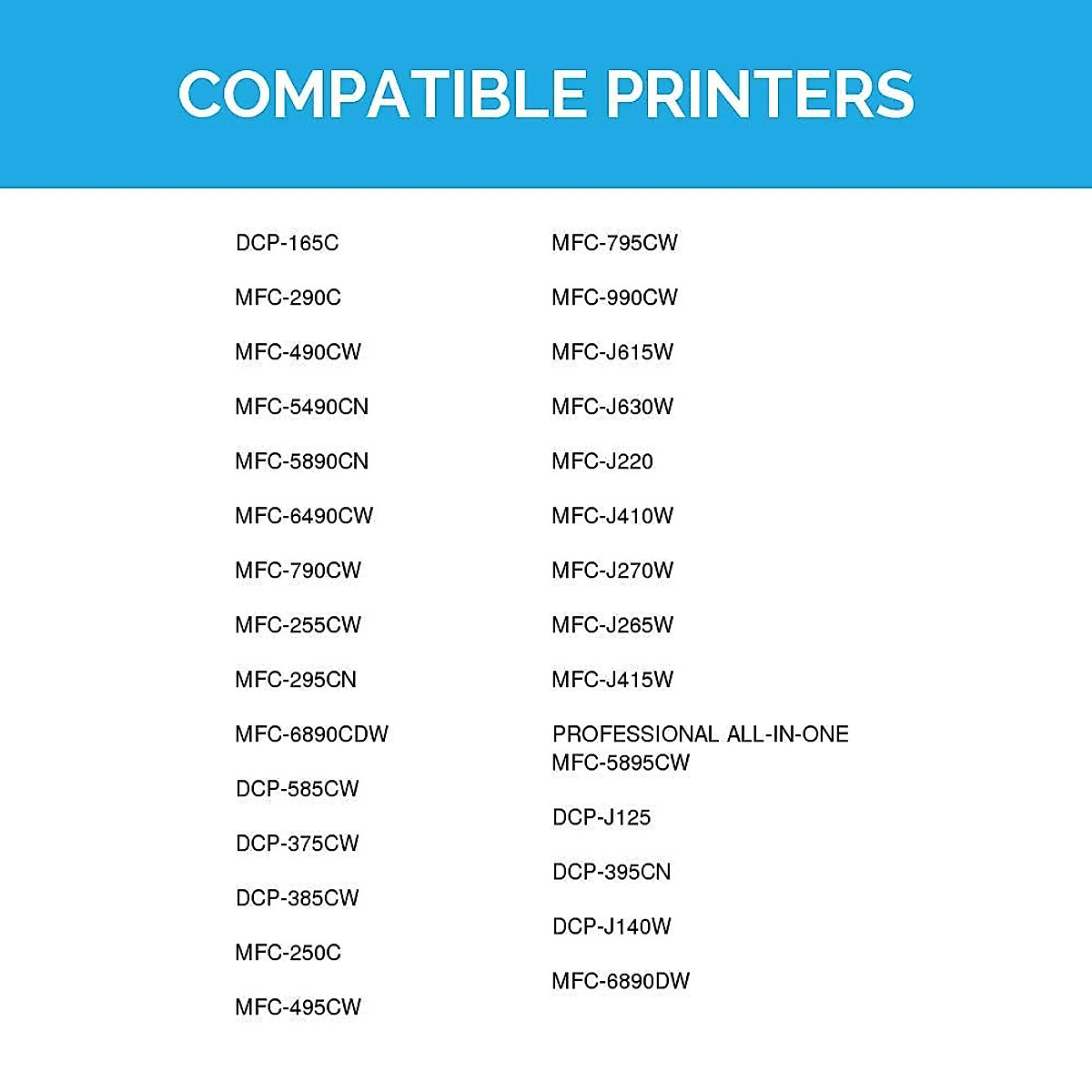 LD Compatible Ink Cartridge Replacement for Brother LC61C (Cyan)