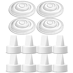 Maymom Pump Parts Compatible with Spectra S1 Spectra S2 Spectra 9 Plus Incl Duckbill Valve Silicone Membrane Replace Spectra Duckbill Valve Spectra S2 Replacement Parts Not Original Spectra Pump Parts