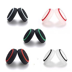 CHENBO Slicone Analog Controller Joystick Thumbstcks Ciaps Thumb Stick Grips Caps Cover for PS4 PS3 Xbox One/360 Controllers (Dot)