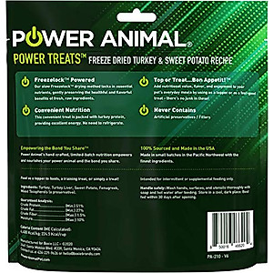 POWER Animal Power Treats - Freeze Dried Dog Treats and Cat Treats - Premium Quality Ingredients, Real Meat First Ingredient, All Natural, Humanely Sourced, Made in the USA