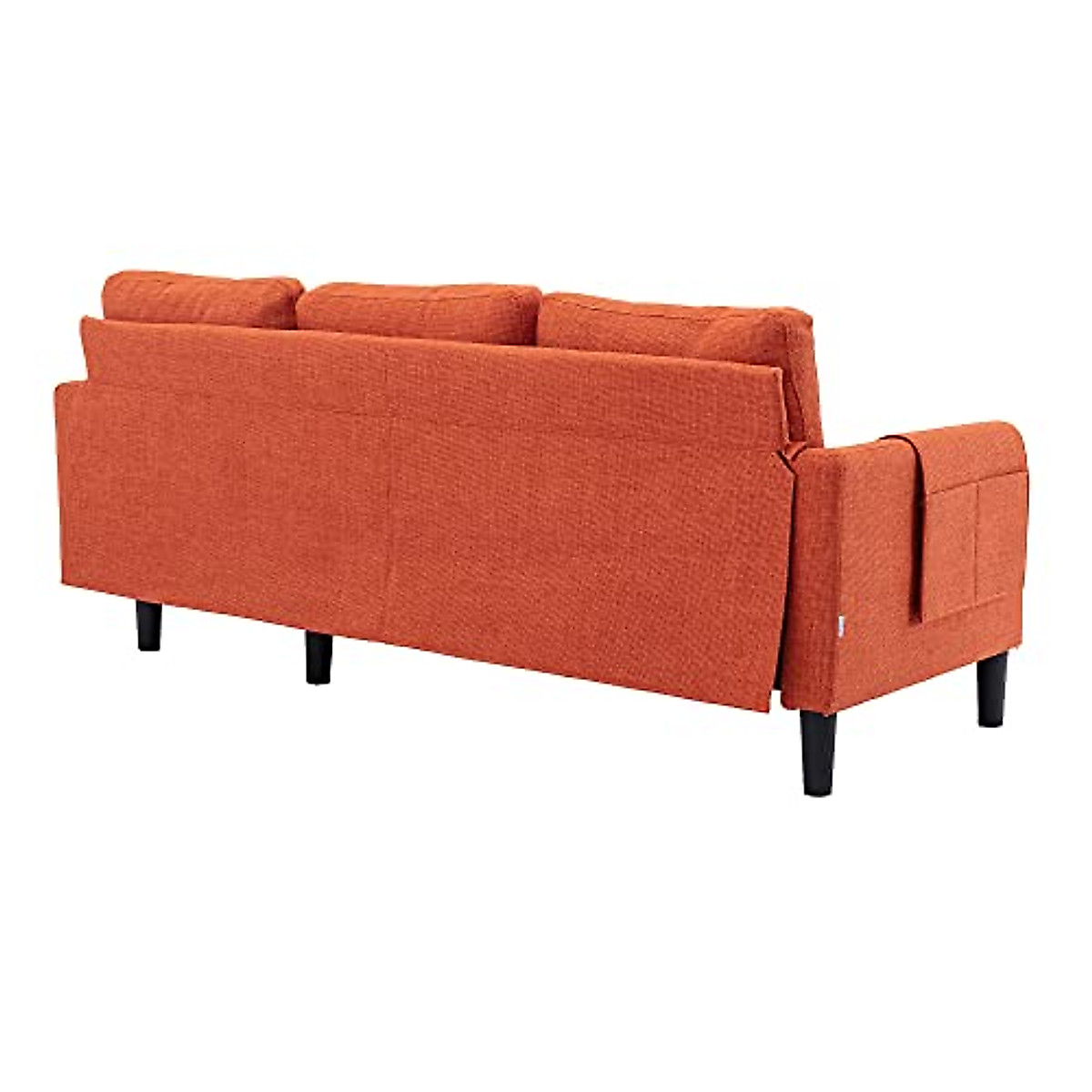 Eafurn Reversible Sectional Sofa & Couches with Storage Chaise, Velvet Upholstered Pull Out Sofa Bed, L-Shape Corner Sofacama Cama Couch for Living Room, Office and Small Apartment