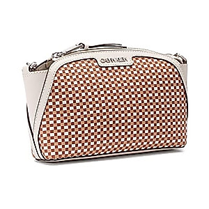 Calvin Klein Hailey Micro Pebble Small Crossbody, Rye Multi Weave