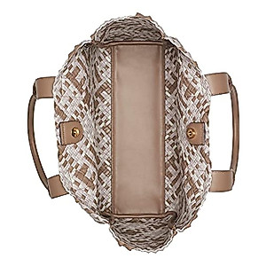 Calvin Klein Alysha Novelty Tote, Taupe Multi