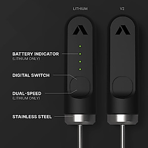 Subminimal Performance Milk Foamer - NanoFoamer V2 Handheld Milk Frother | NEW Edition | Rechargeable, Dual-Speed, Stainless Steel | Microfoamed Milk in 30 Seconds, Barista-Style Coffee Drinks at Home
