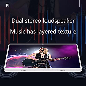 Garsentx 10.1 Inch Tablet, 6GB RAM 128GB Storage Tablet, 1960x1080 IPS HD Display, Deca Cores Processor, 2.4G 5G Dual Band WiFi, for Android 10.0, 8800mAh,Gold(US)