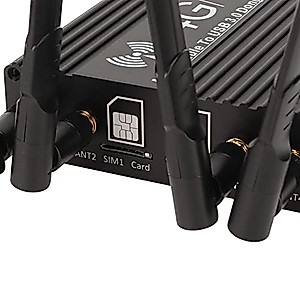 NGFF M.2 to USB 3.0 Adapter Portable Network Adapter with Cooling Fan Dual SIM Card Slot High Gain Antenna for 4G 5G WWAN LTE