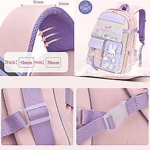 FEUWINK Backpacks for Girls Cute Backpacks for Kids School Waterproof Backpack That Reduces Shoulder Pressure Suitable for Children (Pink2)