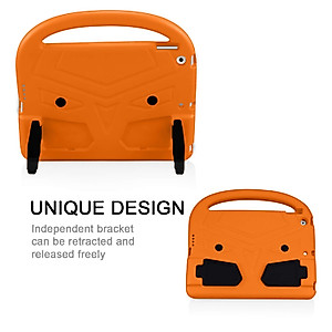 iPad 9th Generation Case for Kids, iPad 9th/8th/7th Generation Case 10.2 inch (2021/2020/2019),UUcovers Shockproof Handle Stand Lightweight Kids Boys Case for iPad 10.2 Inch 9th/8th/7th Gen, Orange