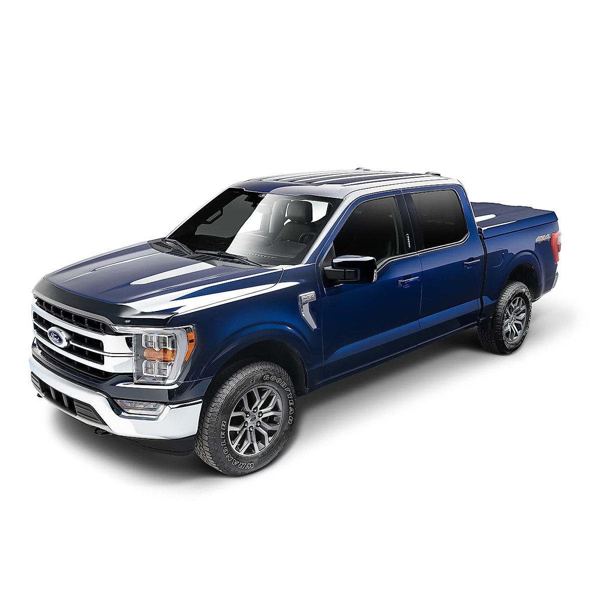 Auto Ventshade [AVS] Aeroskin Hood Protector | 2015 - 2020 Ford F-150 | Low Profile/Flush - Smoke | 322096