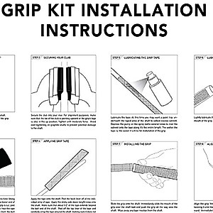Winn Dri-Tac Midsize (+1/16") Navy Blue - 9 Piece Golf Grip Bundle