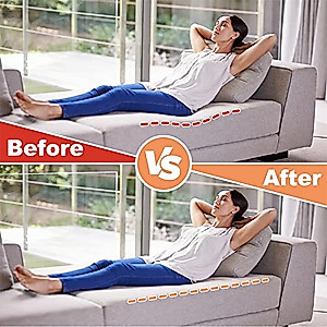 MAXTID Couch Cushion Support Insert - Couch Cushion Support for Sagging Seat 67"x17"x0.24" Thicker & Upgraded ABS Board Non-Slip & Foldable Couch Cushion Repalcement