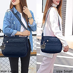 RFID Anti Thief Women's Shoulder Bags Casual Handbag Travel Bag Messenger Cross Body Nylon Bags 丨Two Sizes & 5 Colors