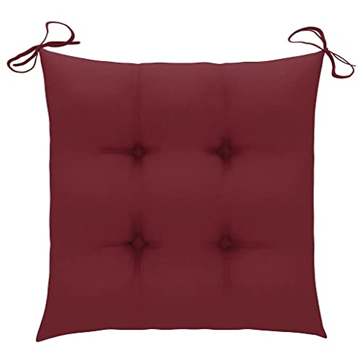 imasay Chair Cushions 2 pcs Wine Red 19.7"x19.7"x2.8" Fabric