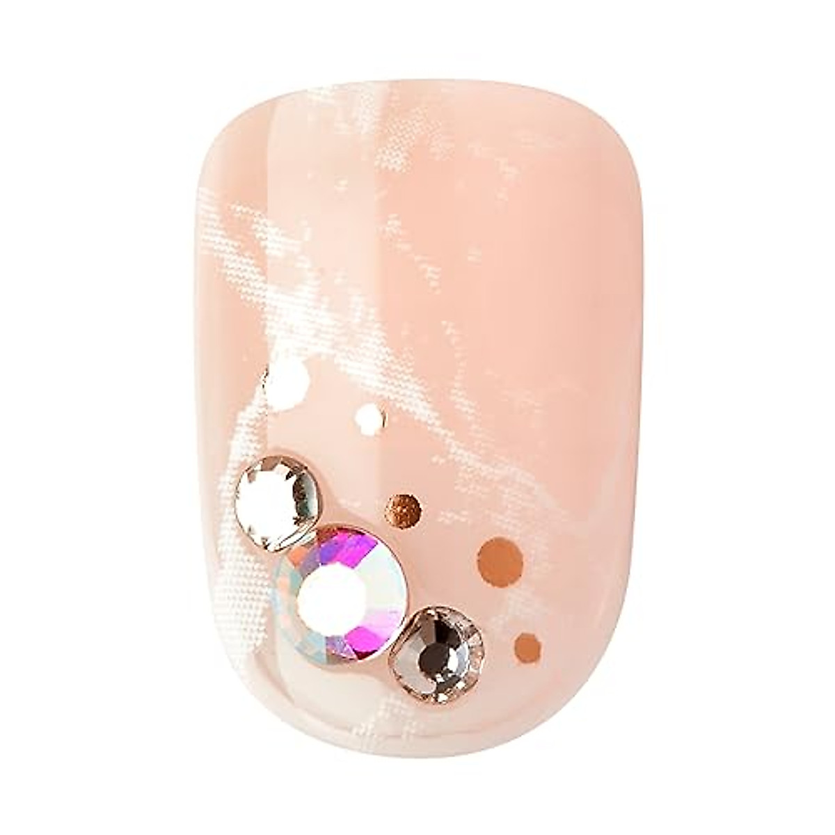 KISS imPRESS Press-On Manicure Fake Nails – My Worth, Short, Square, French, Easy Press On, Chip Proof, Smudge Proof, Waterproof, No Dry Time, Comfortable & Secure, Super Hold Adhesive | 30 Count