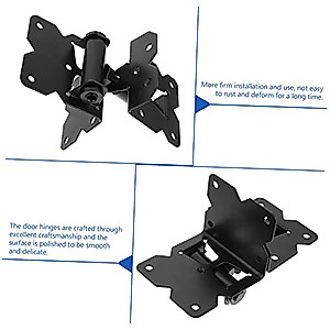 2pcs Fence Hinge Heavy Duty Leash Gate Hinges for Wooden Fences Heavy Duty Stainless Steel Hinges Door Hinges Barn Hinges Metal Hinges Self Closing Gate Hinges Hinges Bolt