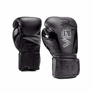 Venum Elite Evo Boxing Gloves - Black/Black