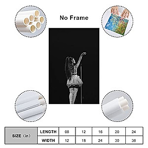 BIVEE Ariana Singer Grande 1 Art Poster 08x12inch(20x30cm) Print Canvas Poster Wall Art Decor Print Picture Paintings for Living Room Bedroom Decoration