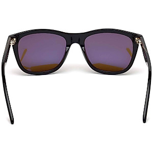 Tom Ford FT0500-F Sunglasses - Shiny Black Frame, Brown Polarized Lenses, 54 mm Lens FT0500-F5401H