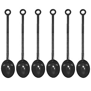 Honbay 24PCS Plastic Long Handle 10g Coffee Measuring Spoon Scoop for Coffee Bean Tea Sugar Milk Powder or Liquid Seasoning