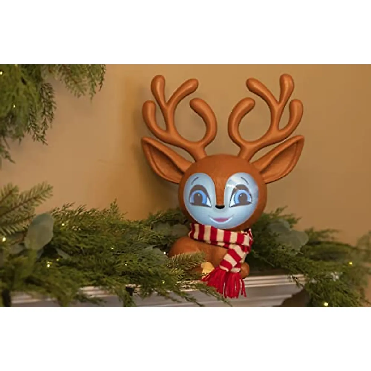 ANIMAT3D Fawny Talking Animated Reindeer with Built in Projector & Speaker Plug'n Play