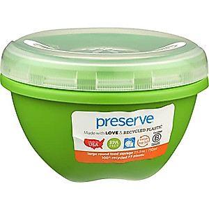 Preserve Food Storage Container, 25.5 Ounce/Large, Apple Green